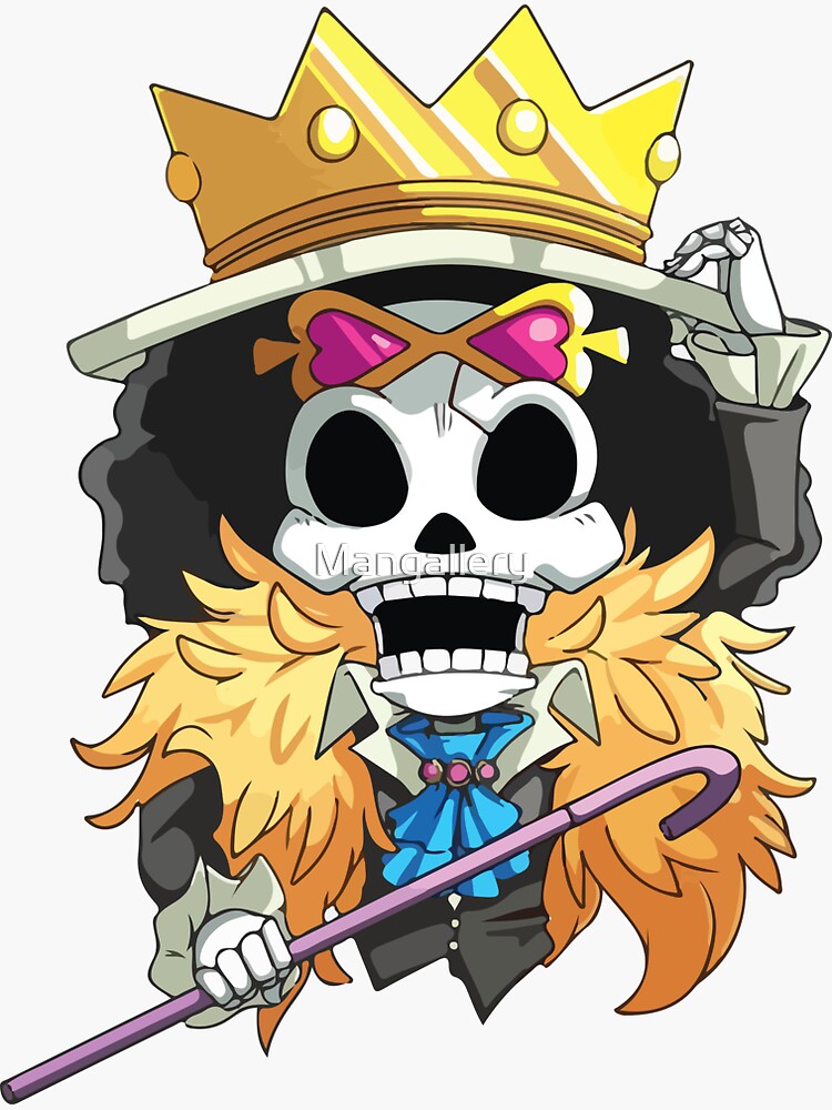 "Brook caricature" Sticker for Sale by Mangallery | Redbubble