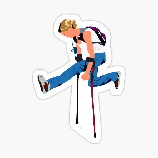 "Misha - Babe with a mobility aid " Sticker for Sale by eucalyptusgirl ...