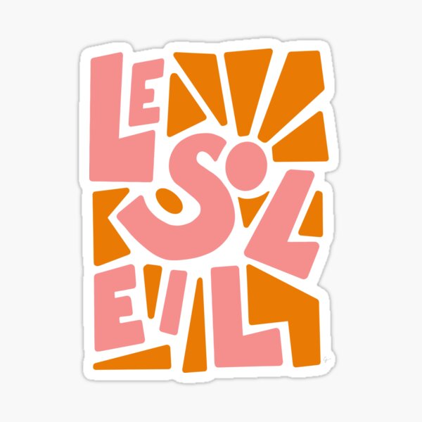 "Le Soleil French Sun" Sticker for Sale by carriedesigns | Redbubble