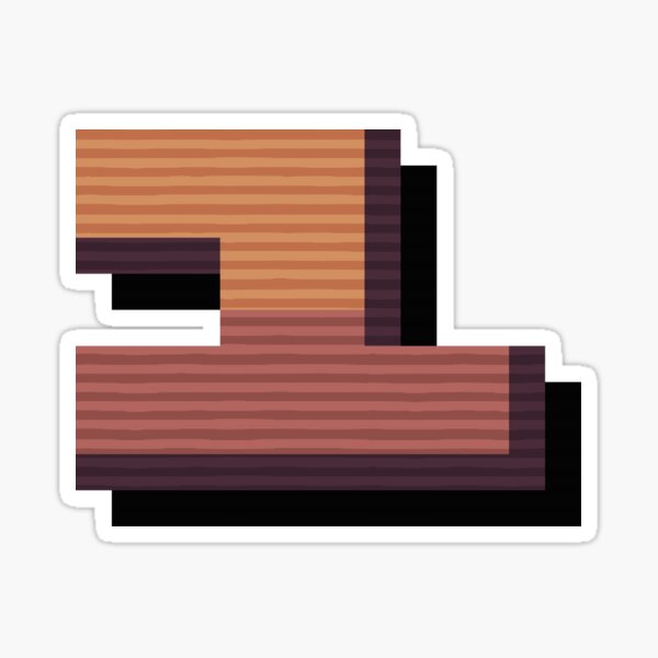 "Number 1 (Pixel Font)" Sticker by mysticaldrop | Redbubble