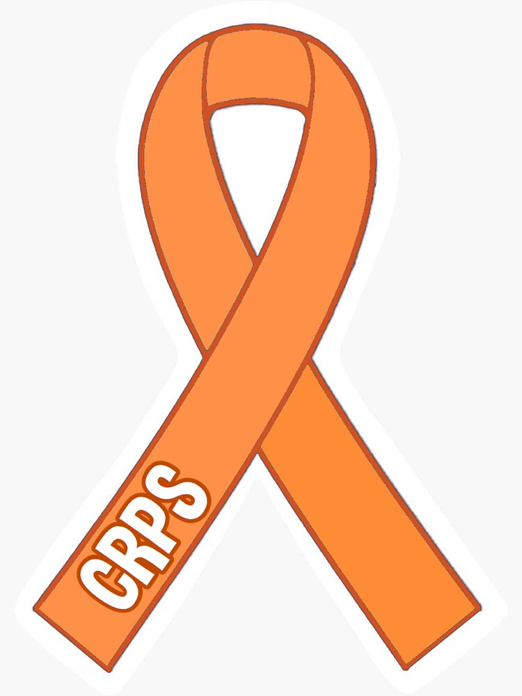 ""CRPS" Awareness Ribbon (Complex Regional Pain Syndrome)" Sticker for ...