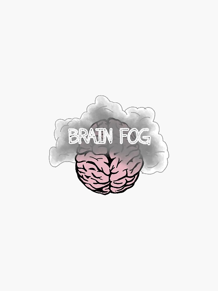 ""Brain Fog" Illustration" Sticker for Sale by MarigoldMail | Redbubble
