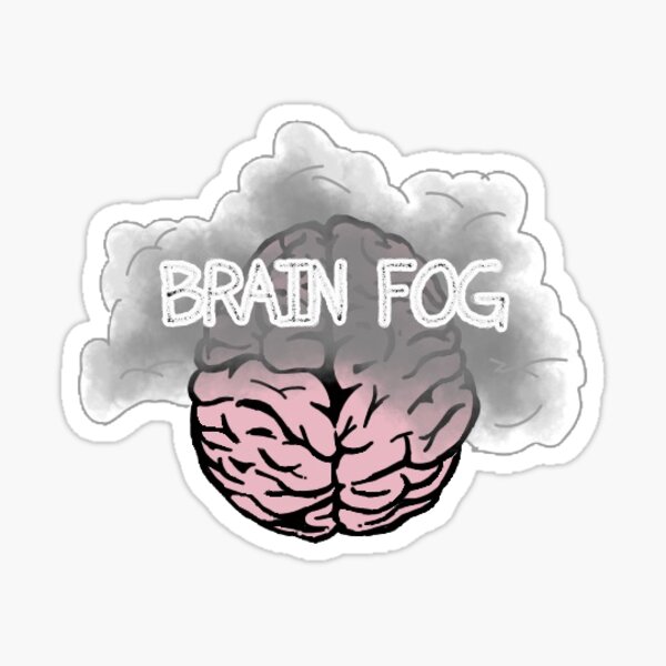""Brain Fog" Illustration" Sticker for Sale by MarigoldMail | Redbubble