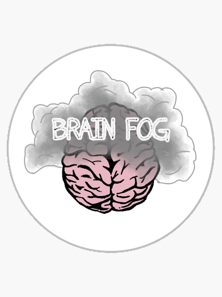 ""Brain Fog" Circle Illustration" Sticker for Sale by MarigoldMail ...