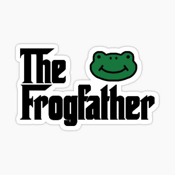 Pegatina «El logotipo del padre rana» de The-Frogfather | Redbubble