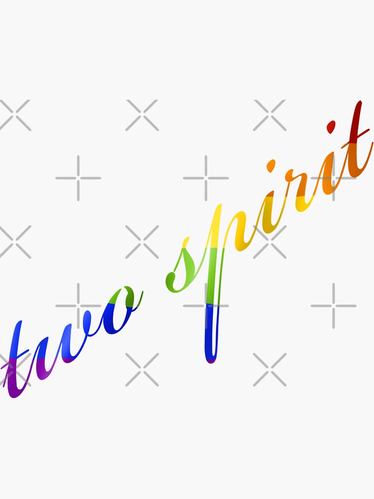 "Two Spirit Native American Design" Sticker by Shuina | Redbubble