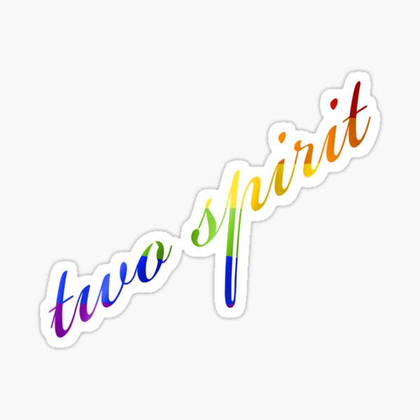 "Two Spirit Native American Design" Sticker by Shuina | Redbubble