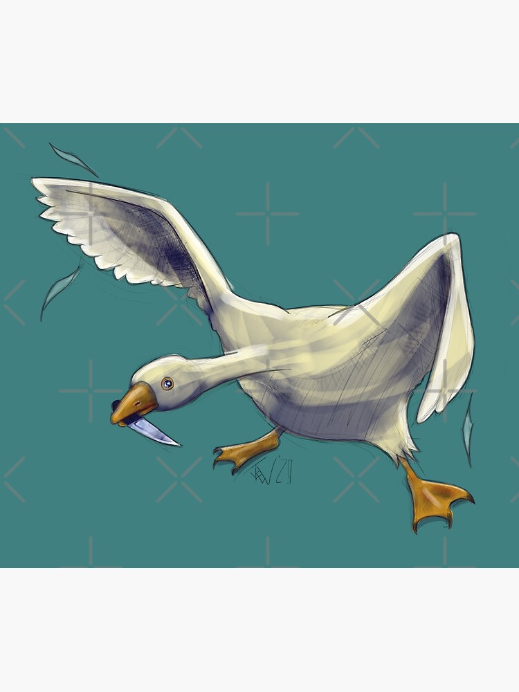 "Honk the Angry Goose" Poster by LivingPalette | Redbubble
