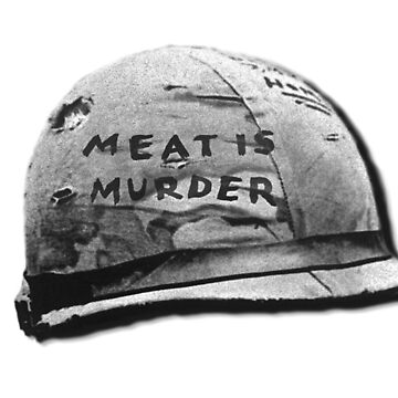 "Meat is Murder" Sticker for Sale by drubdrub | Redbubble