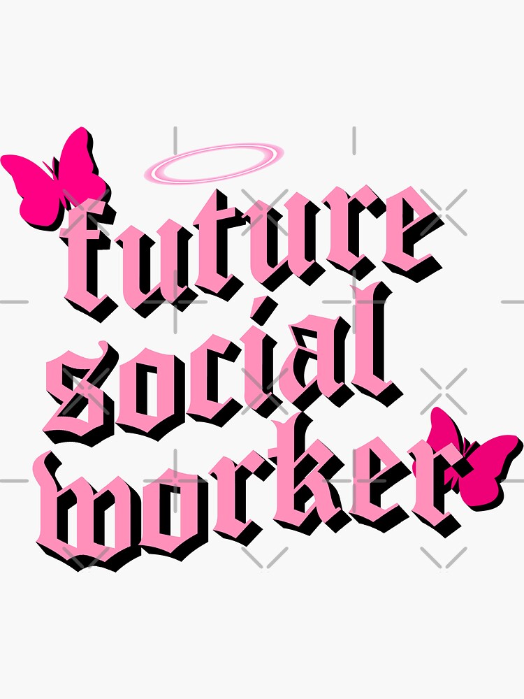 "future social worker but make it ~aesthetic~" Sticker for Sale by ...