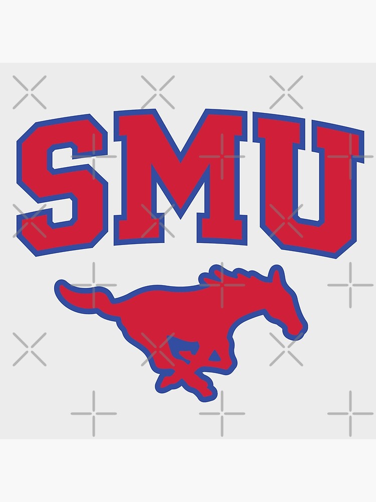 "SMU Blue Logo & Red Peruna" Poster for Sale by one-broke-kid | Redbubble