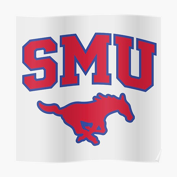 "SMU Blue Logo & Red Peruna" Poster for Sale by one-broke-kid | Redbubble