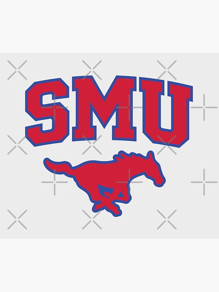 "SMU Blue Logo & Red Peruna" Comforter for Sale by one-broke-kid ...