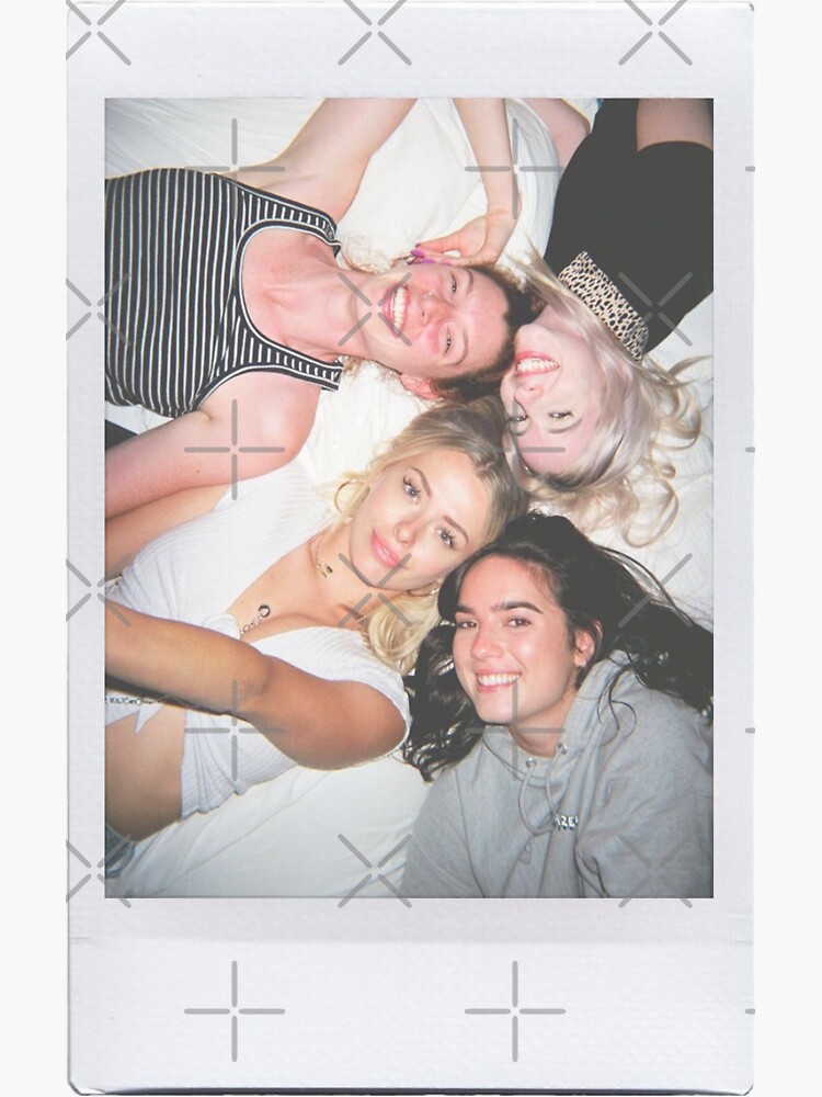 "vlogsquad carly erin natalie corinna cande clickbait polaroid" Sticker ...