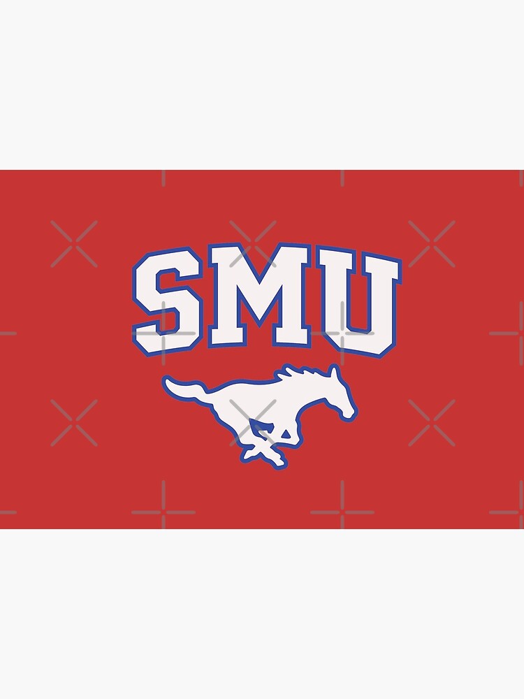 "SMU Blue Logo & White Peruna" Mask for Sale by one-broke-kid | Redbubble