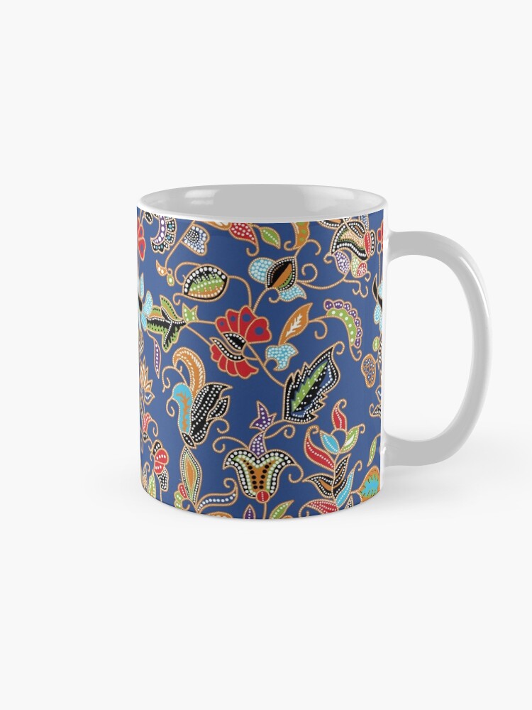 "Sarong Kebaya Batik Blue" Coffee Mug for Sale by push2play | Redbubble