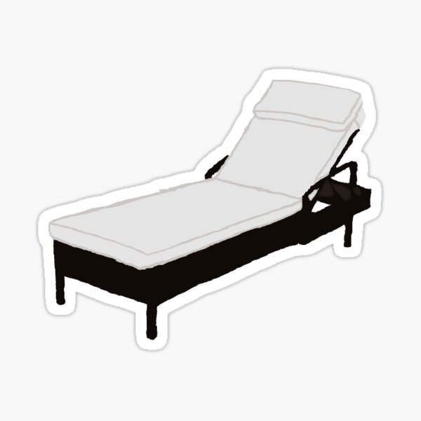 "lounge chair" Sticker for Sale by ccowell0510 | Redbubble
