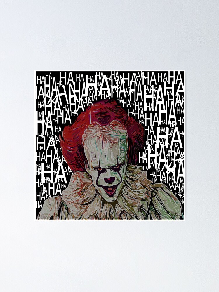 "HAHA Clown" Poster for Sale by AsocOne | Redbubble