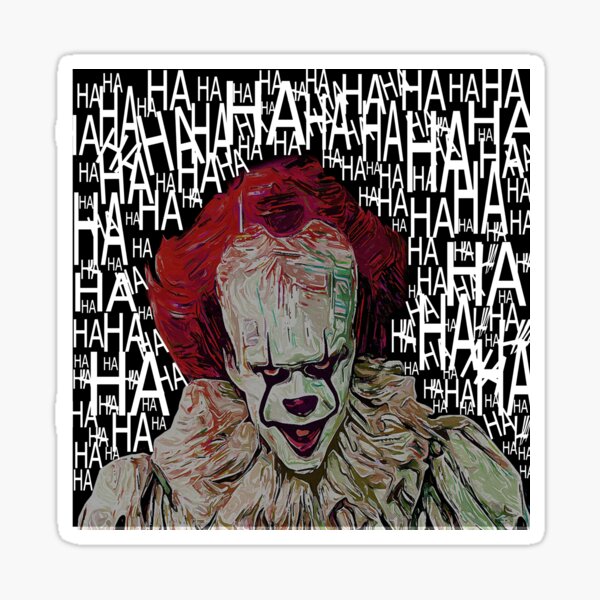 "HAHA Clown" Sticker for Sale by AsocOne | Redbubble