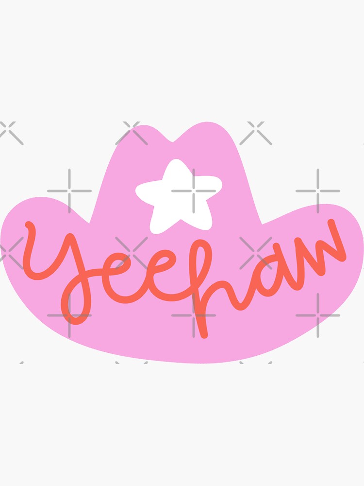 "Yeehaw" Sticker for Sale by madisonbaber | Redbubble