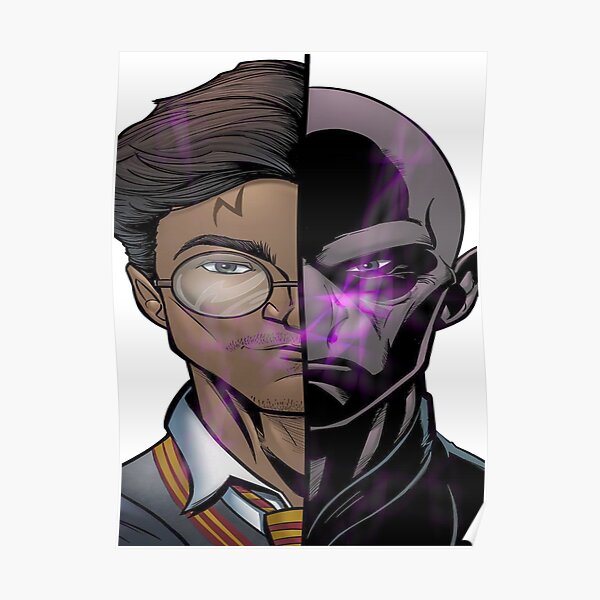 "2 face " Poster by wizardandmagic | Redbubble