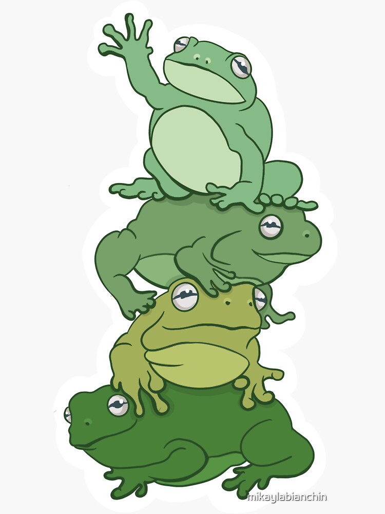 "frog tower" Sticker by mikaylabianchin | Redbubble