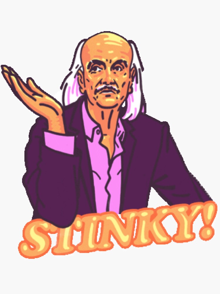 "Stinky Old Man Apparel" Sticker for Sale by cacovell | Redbubble