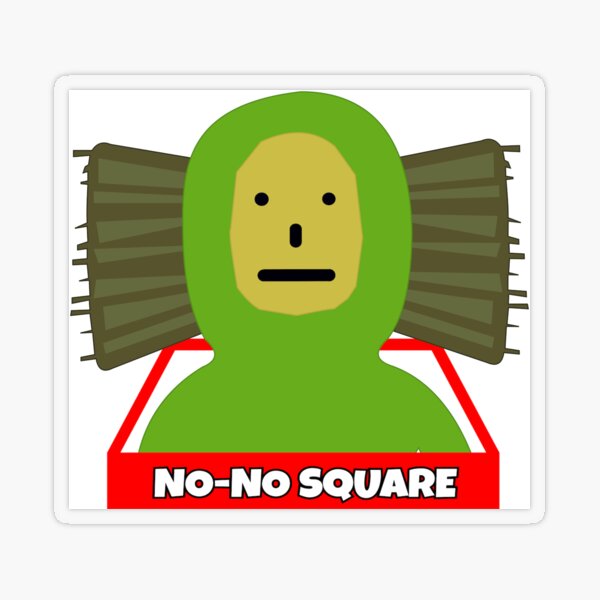 "No No Square" Sticker by sarkawarminski | Redbubble