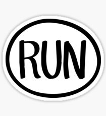 Running Stickers | Redbubble