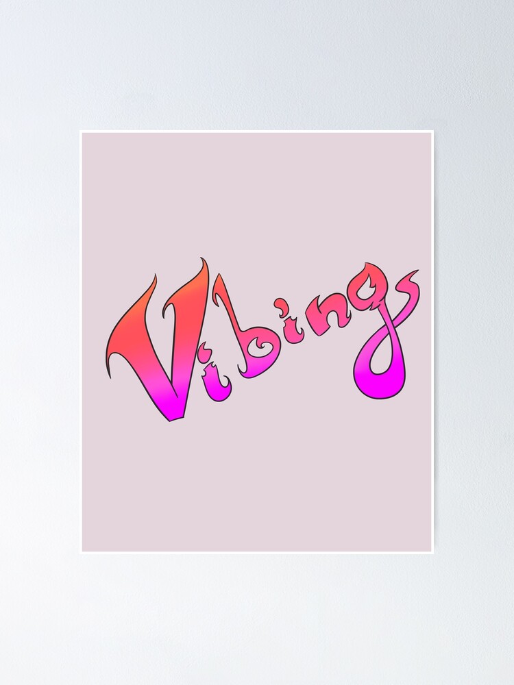 "Vibing pink" Poster by JujuDoesArt | Redbubble