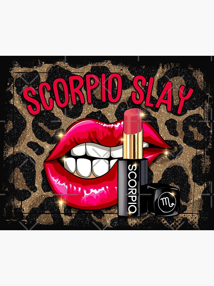 "Scorpio Slay Leopard Biting Lips" Poster by hoangcan91 | Redbubble