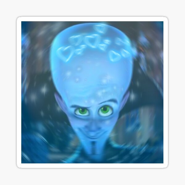 "megamind aesthetic " Sticker for Sale by taliaartt | Redbubble
