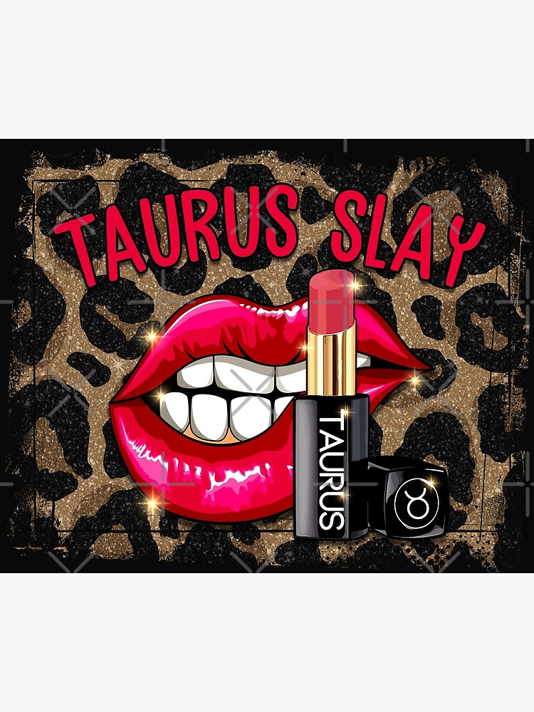 "Taurus Slay Leopard Biting Lips" Poster by hoangcan91 | Redbubble
