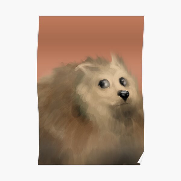 "Concerned Doge" Poster for Sale by SourAnita | Redbubble