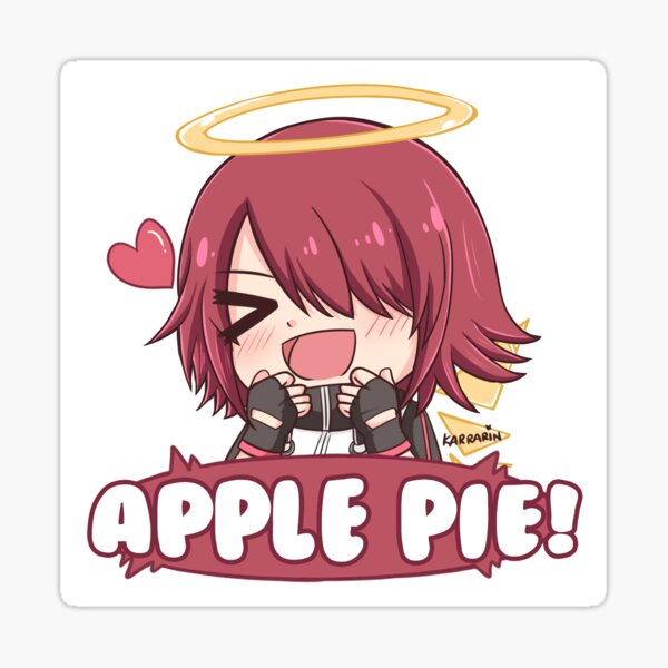 "Exusiai Apple Pie! Design" Sticker for Sale by schwarzfan | Redbubble
