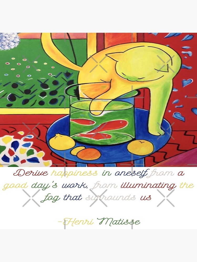 "Motivational quotes from famous artists Henri Matisse vol13" Art Print ...