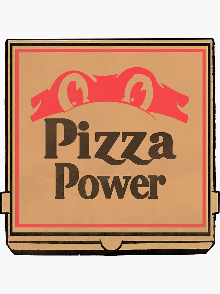 "Pizza Power" Sticker for Sale by F1shcustoms | Redbubble