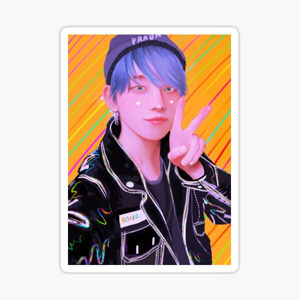 "TXT yeonjun glitter version" Sticker for Sale by MasakoXishii | Redbubble
