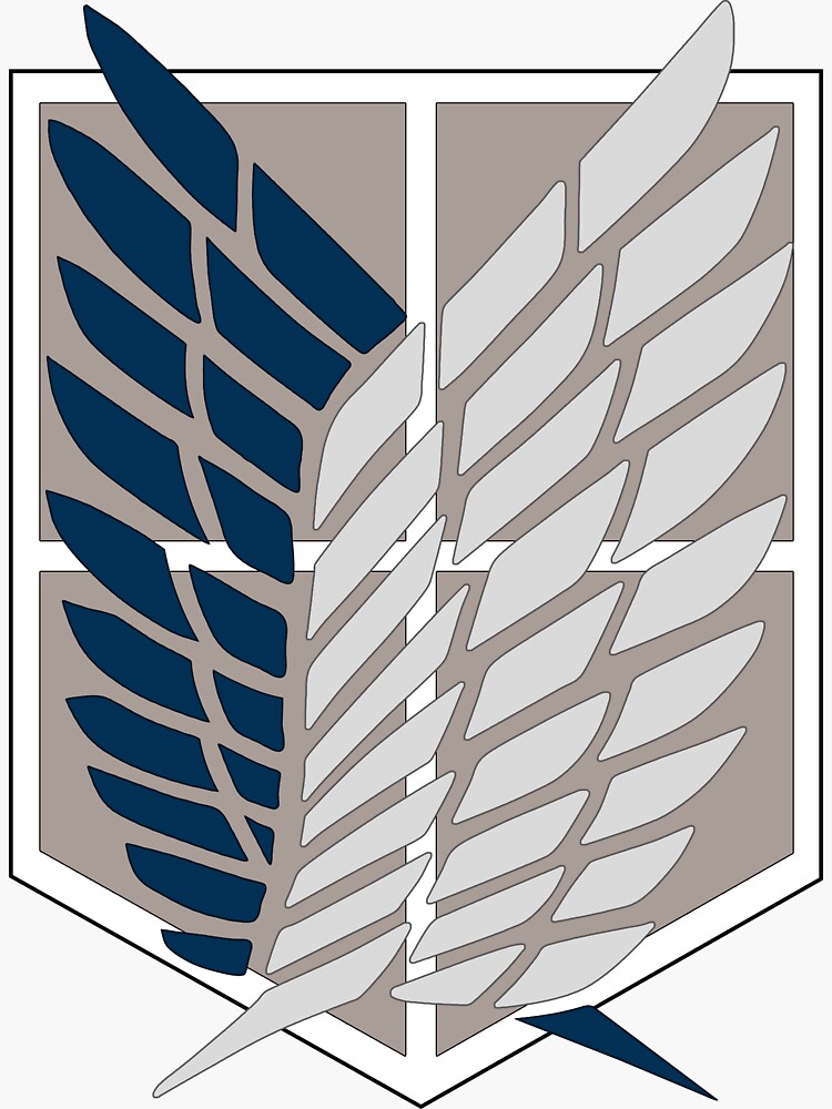 "Scout Regiment Logo" Sticker for Sale by mxYugo | Redbubble