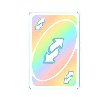 "rainbow uno reverse card" Sticker for Sale by mikaylabianchin | Redbubble