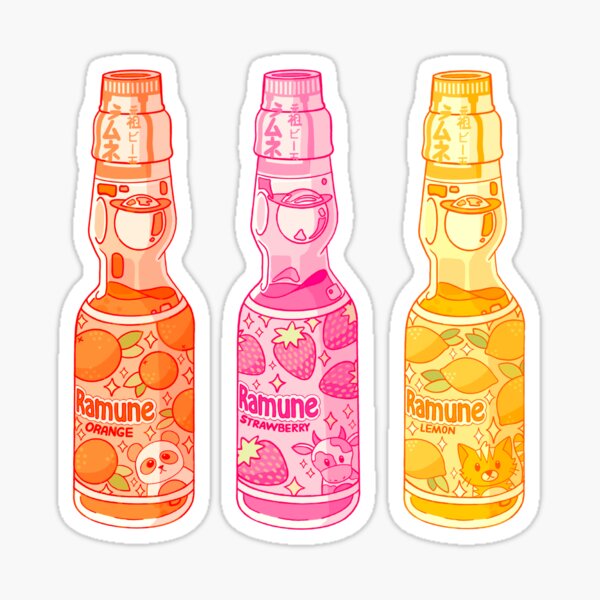 "Ramune" Sticker for Sale by Ghostlyily | Redbubble