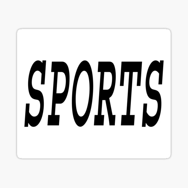"Sports in Black and White" Sticker for Sale by SEEphotos7171 | Redbubble