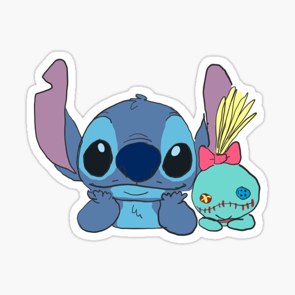 "Stitch & Scruff" Sticker for Sale by brhoffman23 | Redbubble