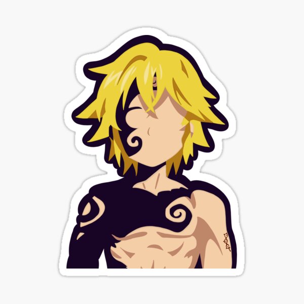 "Seven Deadly Sins Demon Meliodas" Sticker for Sale by TD-Prints ...