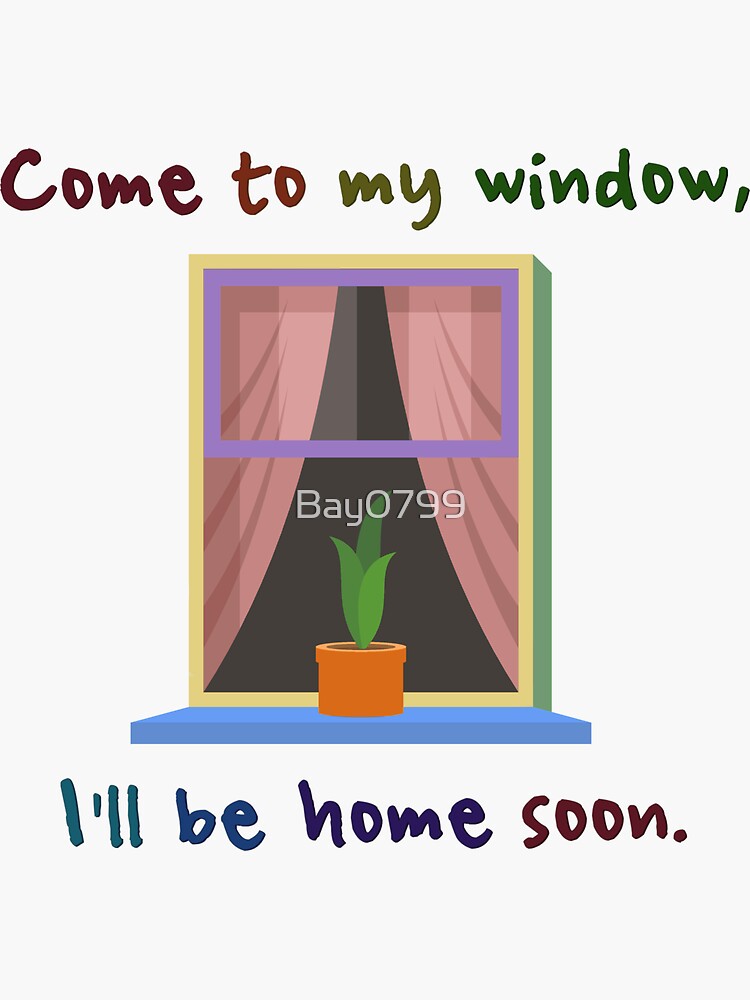 "Come To My Window - Melissa Etheridge Design" Sticker by Bay0799 ...