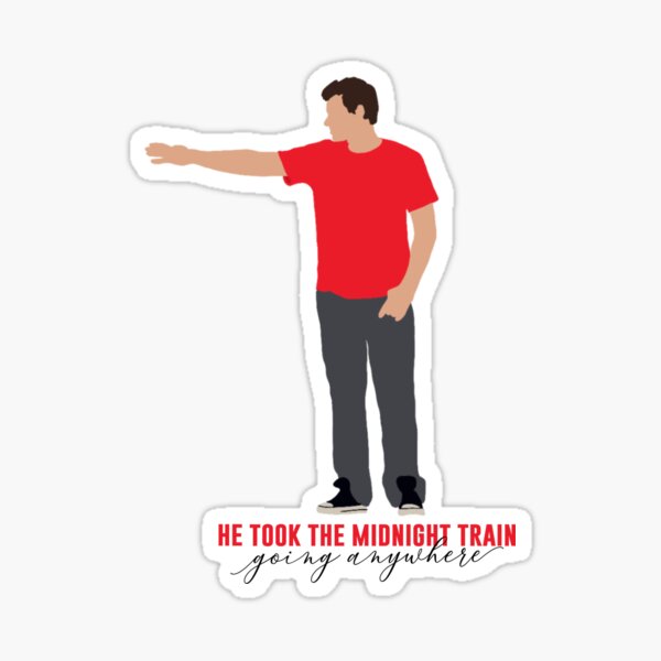 "Finn Hudson - Midnight Train" Sticker by gleespirit | Redbubble