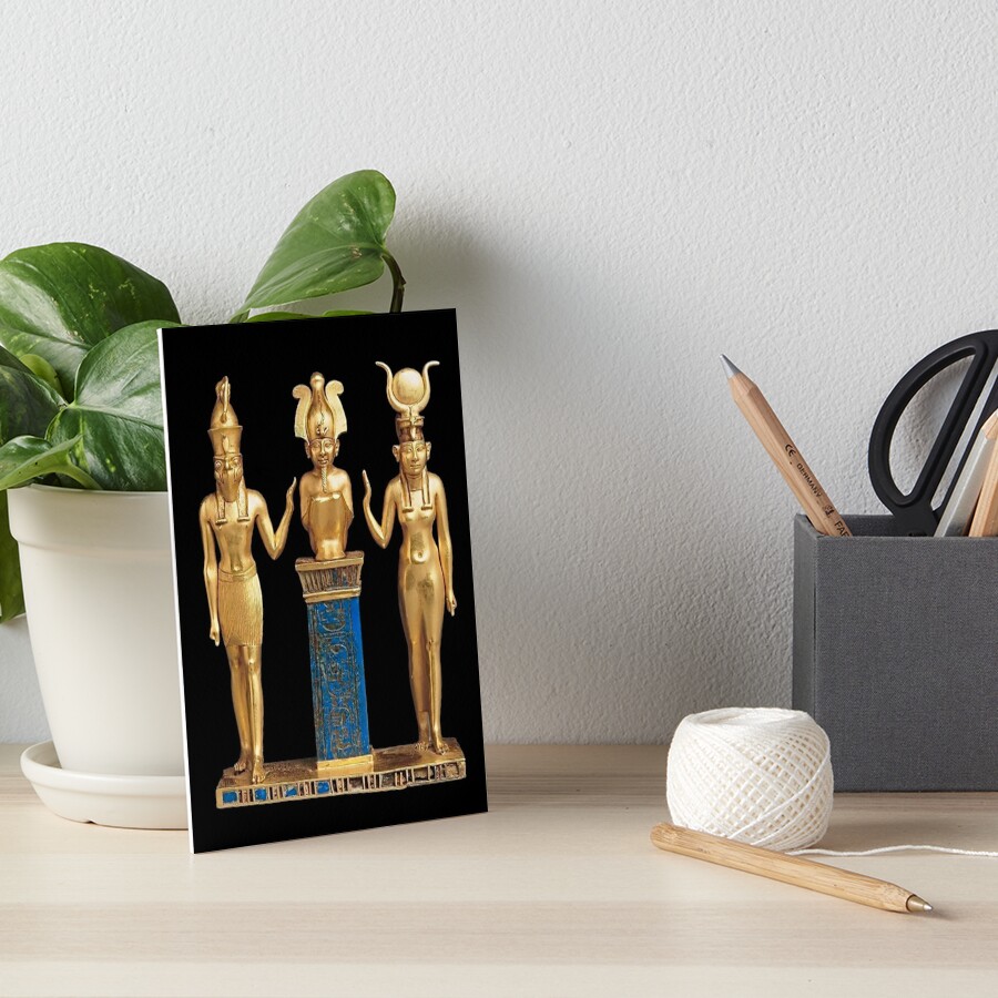 "Isis, Osiris, and Horus triad (Osorkon II)" Poster for Sale by DotorEaon | Redbubble