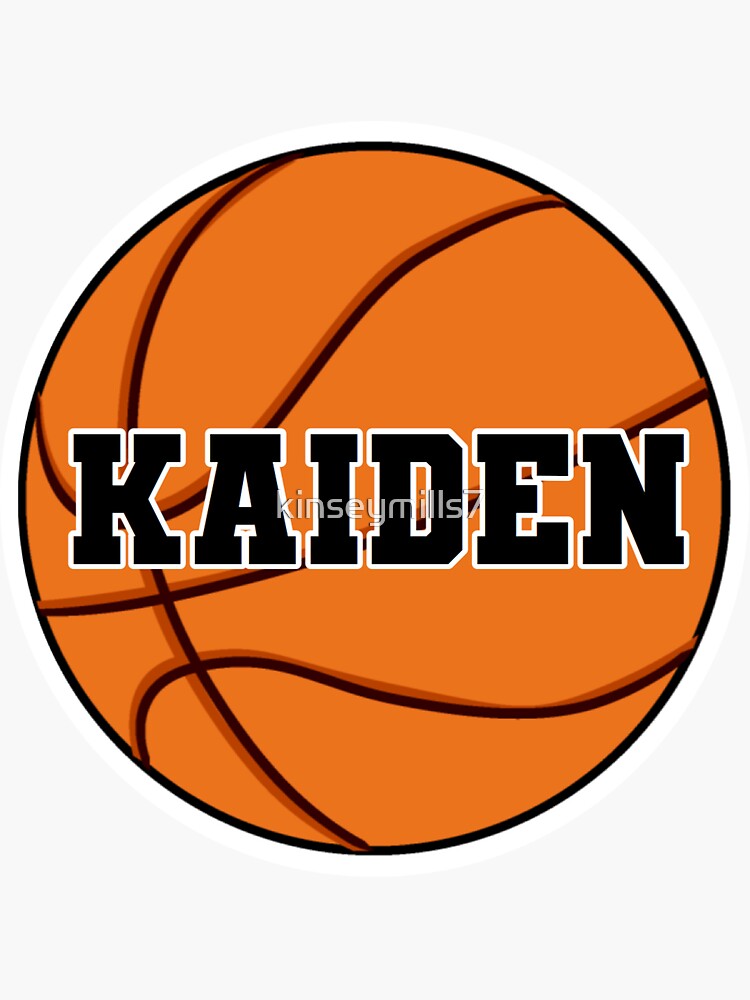 "kaiden on basketball" Sticker by kinseymills7 | Redbubble