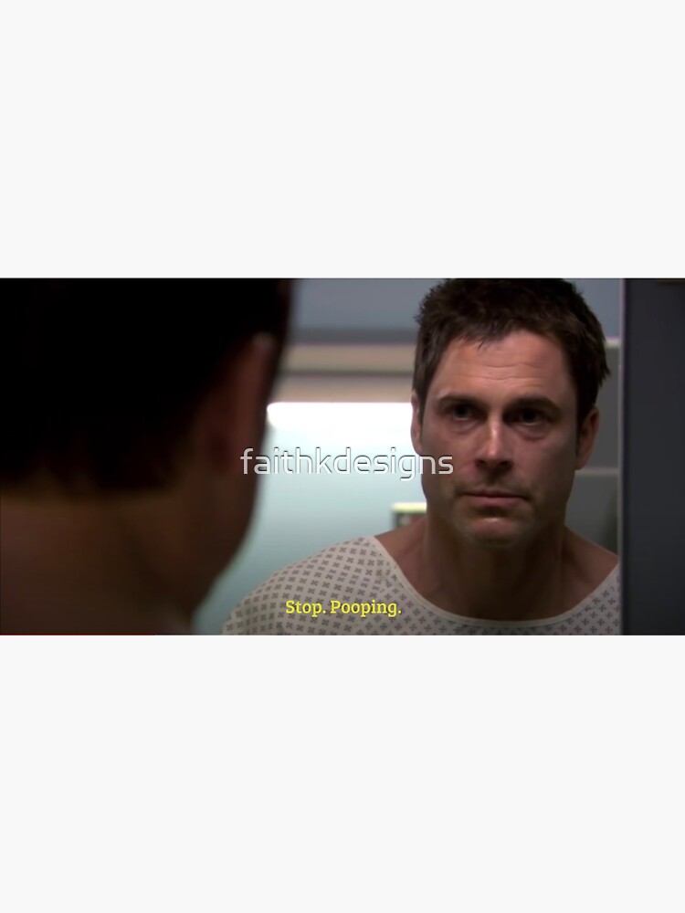 "stop. pooping." Sticker for Sale by faithkdesigns | Redbubble