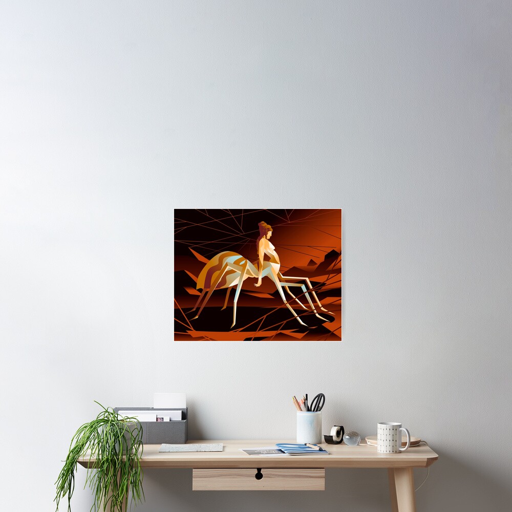 "arachne greek spider mythology woman goddess" Poster by matintheworld ...